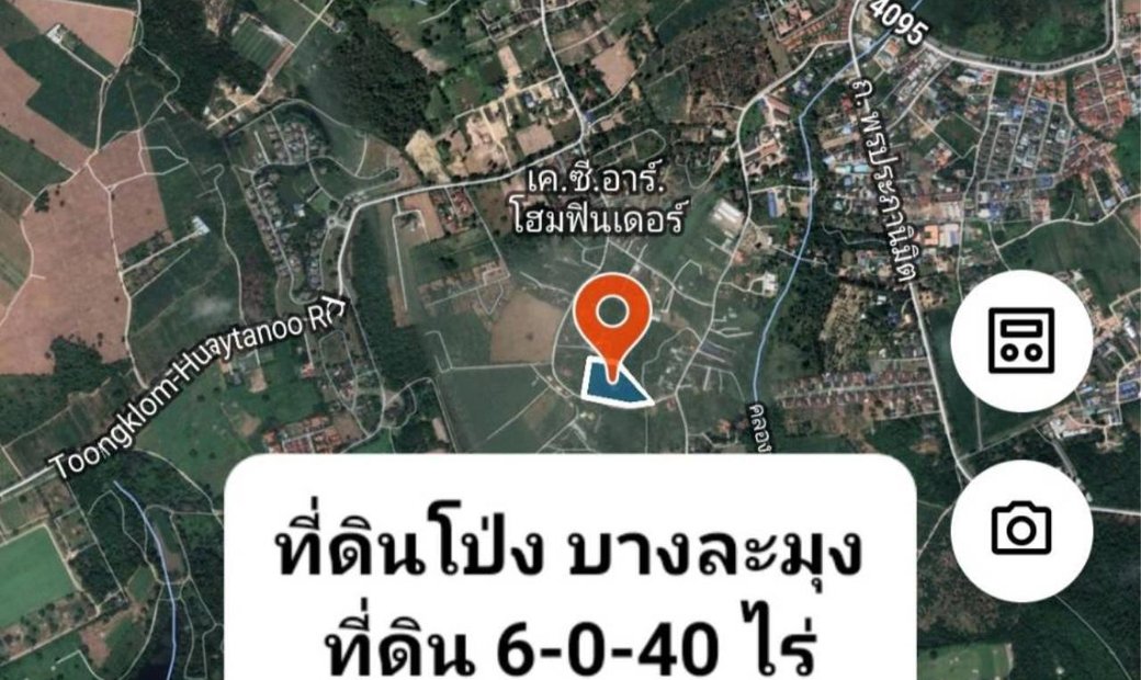 Land For Sale Near Map Prachan Reservoir, In Bang Lamung District ...