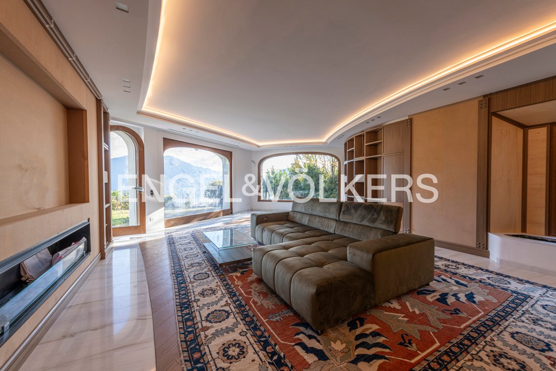 Stunning Villa Surrounded By A Garden Overlooking In Porza, Ticino ...