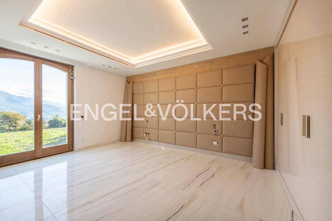 Stunning Villa Surrounded By A Garden Overlooking In Porza, Ticino ...
