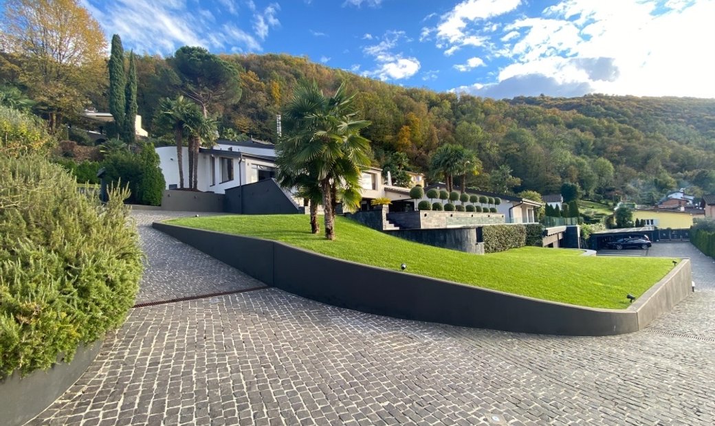 Modern Villa With Private Dock And Open Lake In Lugano, Ticino ...