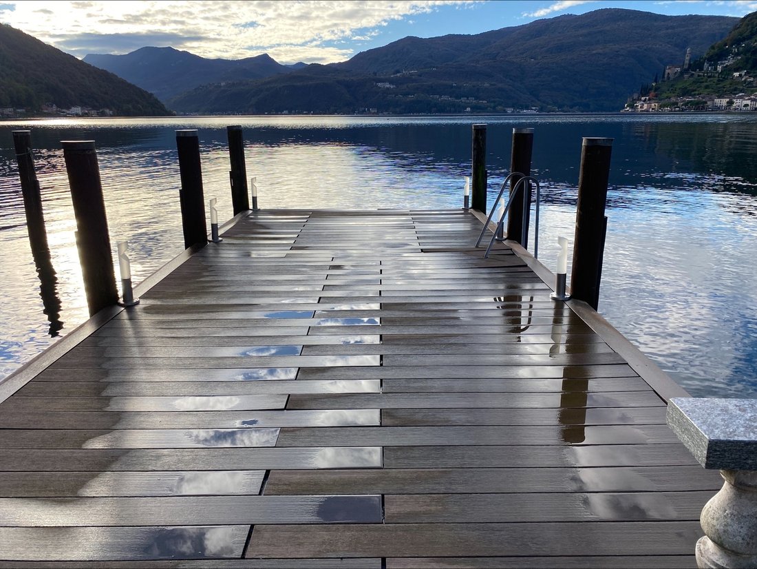 Modern Villa With Private Dock And Open Lake In Lugano, Ticino ...