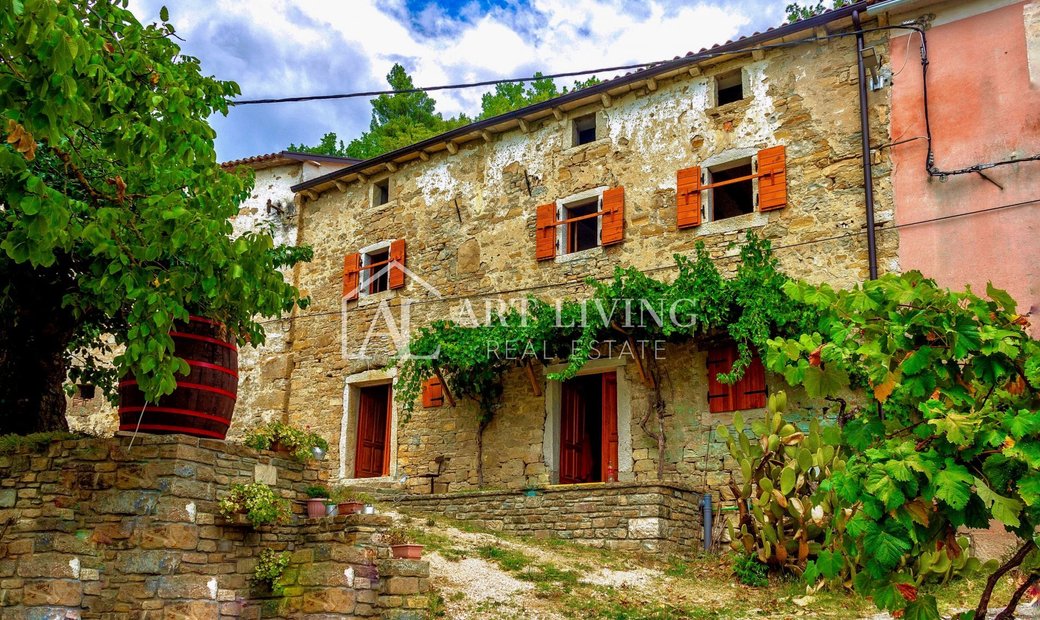 Istra Oprtalj, Stone Istrian House With An In Oprtalj, Istria County ...