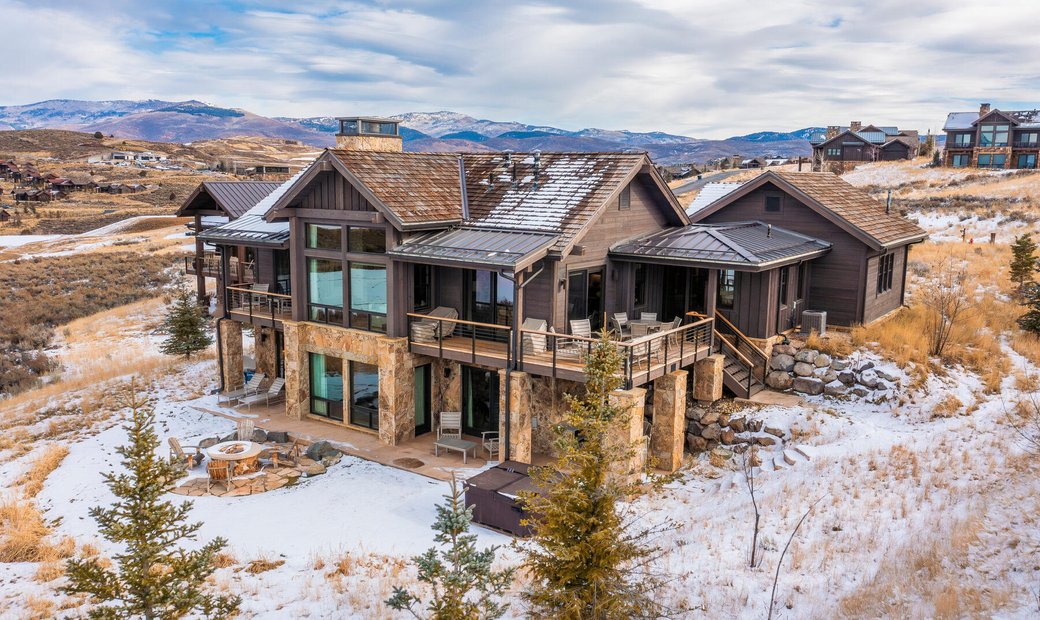 Victory Ranch Cabin With Deer Valley Sunset In Heber City, Utah, United ...