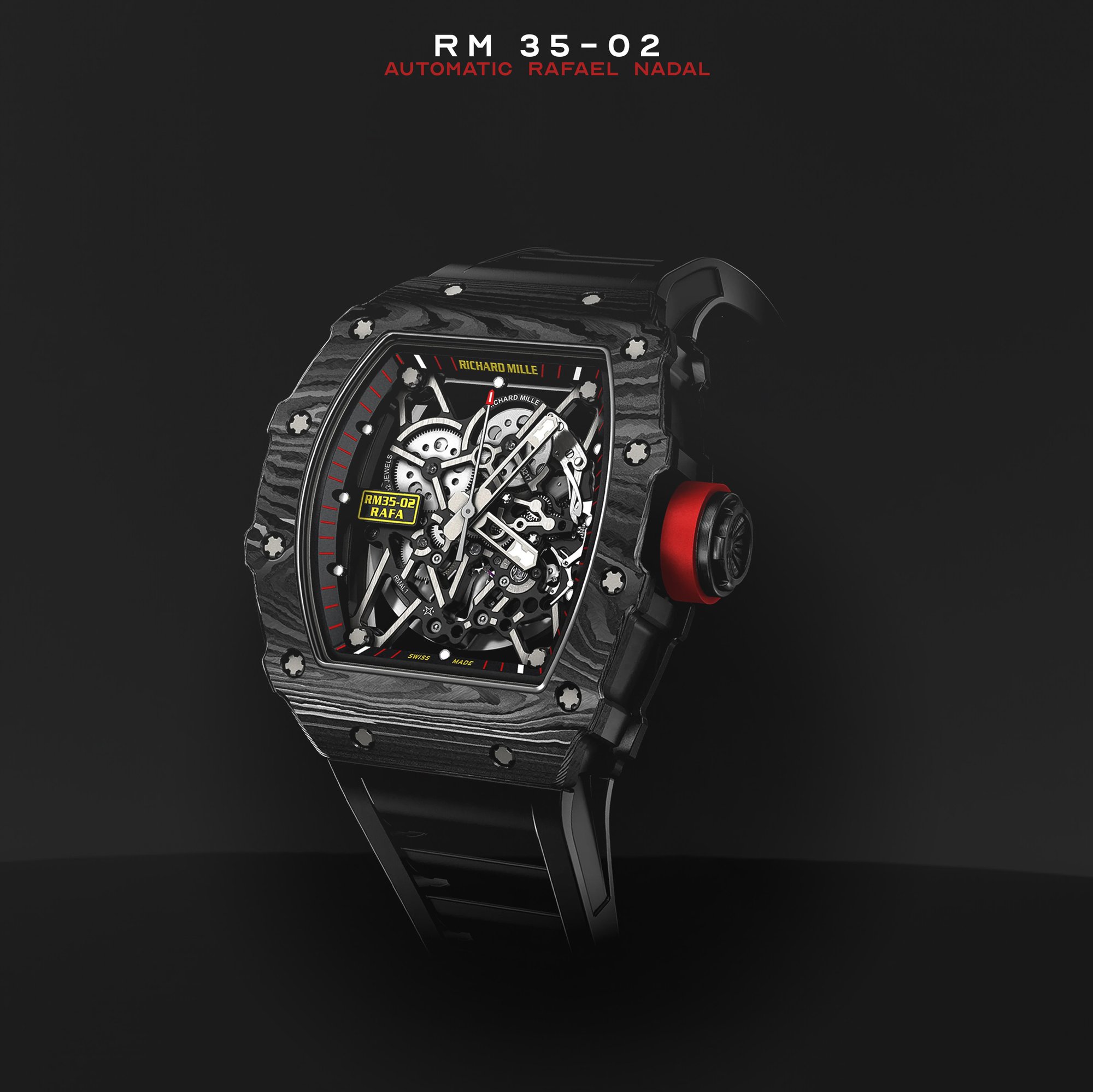 Rm 35 02 Automatic Rafael Nadal In Melbourne, Victoria, Australia For ...
