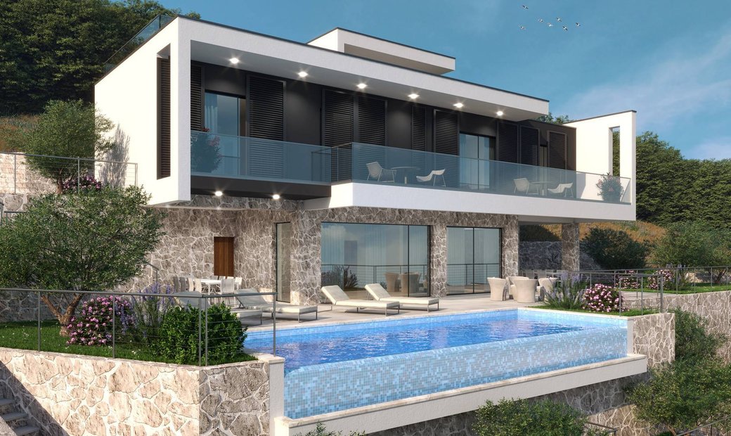 Jesenice, Mali Rat, Luxury Villa Of In Dugi Rat, Split Dalmatia County ...