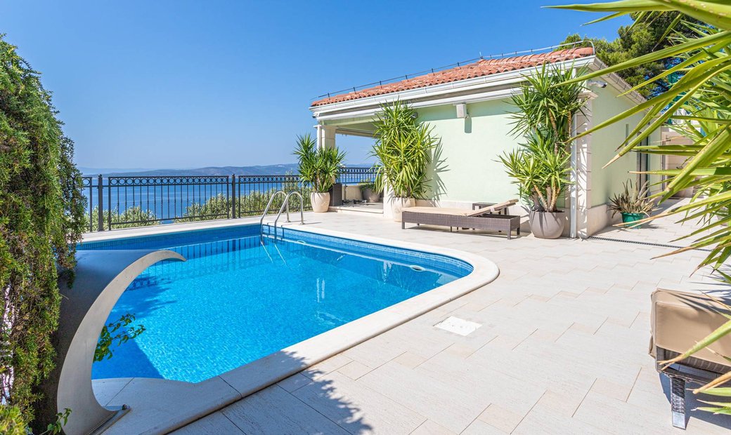 Brela Beautiful House With Swimming In Brela, Split Dalmatia County ...