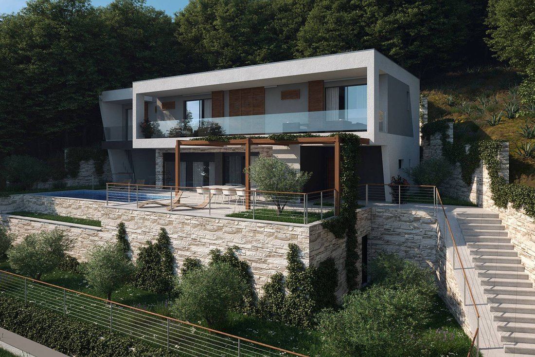 Omiš, A Villa Under Construction With In Borak, Split Dalmatia County ...