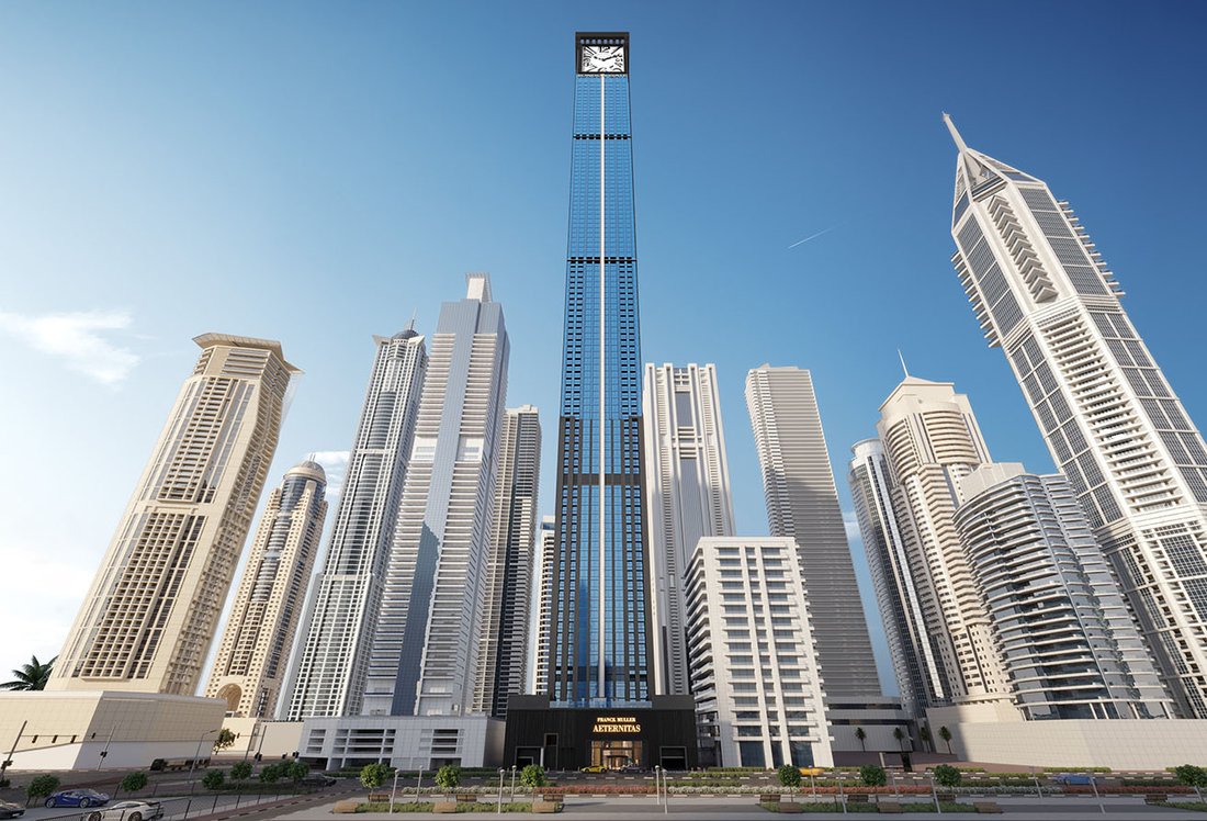 Luxury Dubai's Tallest Residential Clock In Dubai, Dubai, United Arab ...