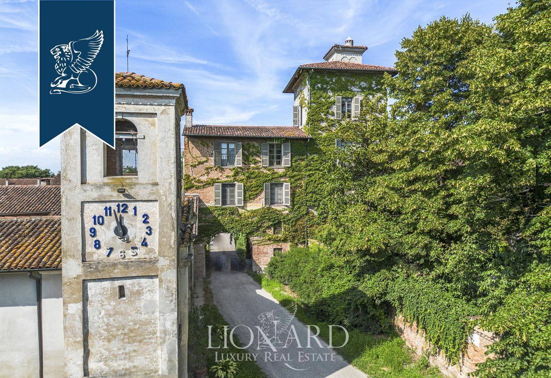 Medieval Complex With A Pool And A Tennis Court In Monasterolo ...