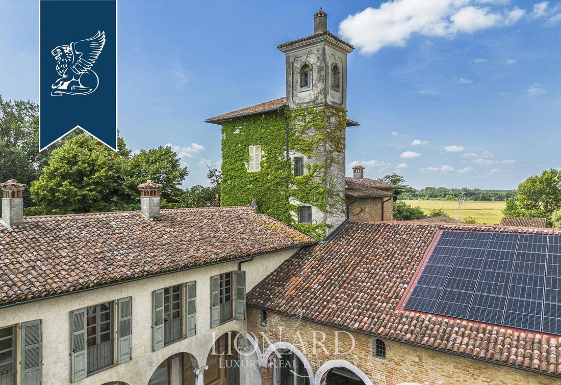 Medieval Complex With A Pool And A Tennis Court In Monasterolo ...