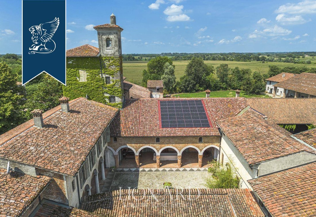 Medieval Complex With A Pool And A Tennis Court In Monasterolo ...