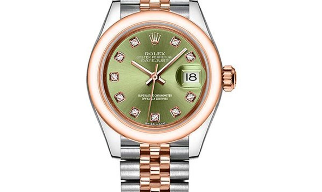 Rolex Datejust Everose Gold Rolesor And Stainless Steel 28 Mm Domed ...