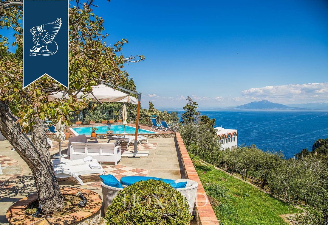 Exclusive Villa With A View Of The Sea On The Island In Capri, Campania ...