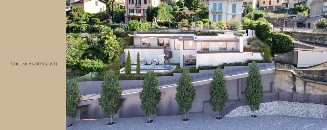 Rationalist Villa New Construction In Torno, Lombardy, Lombardy, Italy ...