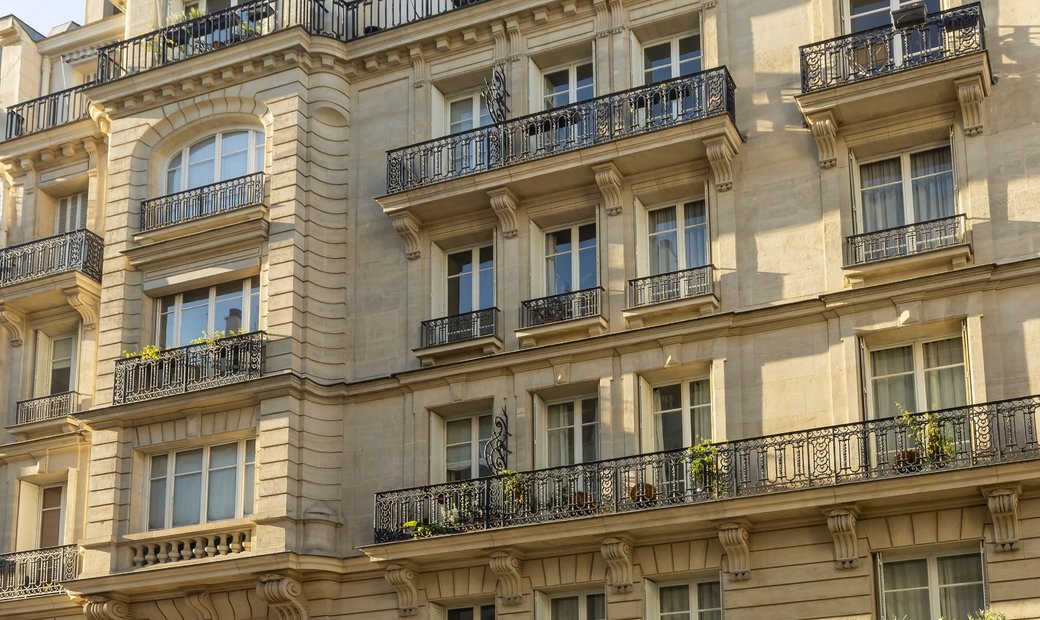Haussmannian Building Featuring A Magnificently In Paris, île De France ...