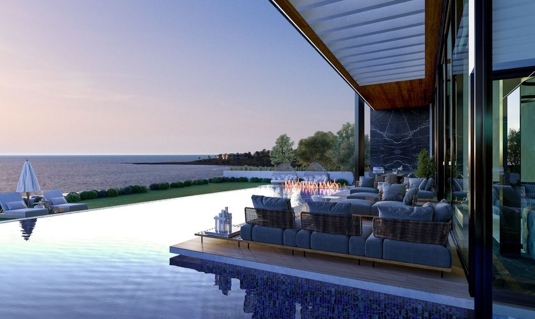 For Sale Ultra Luxury Beachfront Mansion In Cyprus In Chloraka, Paphos ...