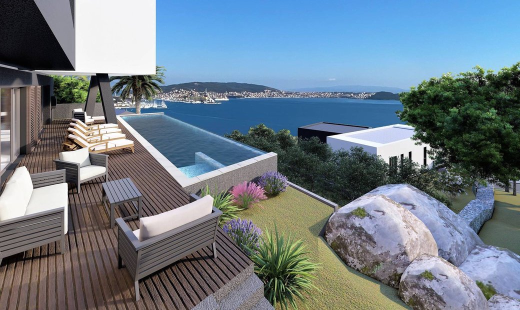 Trogir Area Modern Villa 'B' In Seget Donji, Split Dalmatia County ...