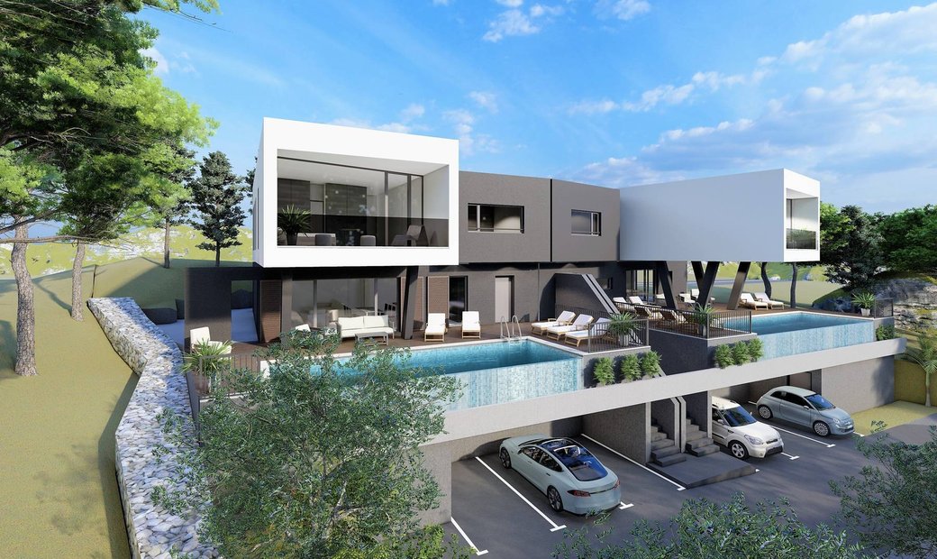 Trogir Area Modern Villa 'D1' In Seget Donji, Split Dalmatia County ...