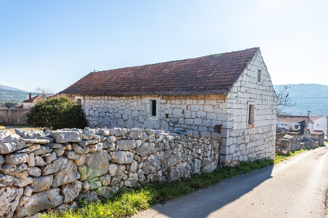 Trogir An Authentic Dalmatian In Vrsine, Split Dalmatia County, Croatia ...