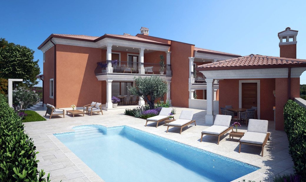 Istra, Momjan, Double House With Pool, 178m2 In Brdo, Istria County ...
