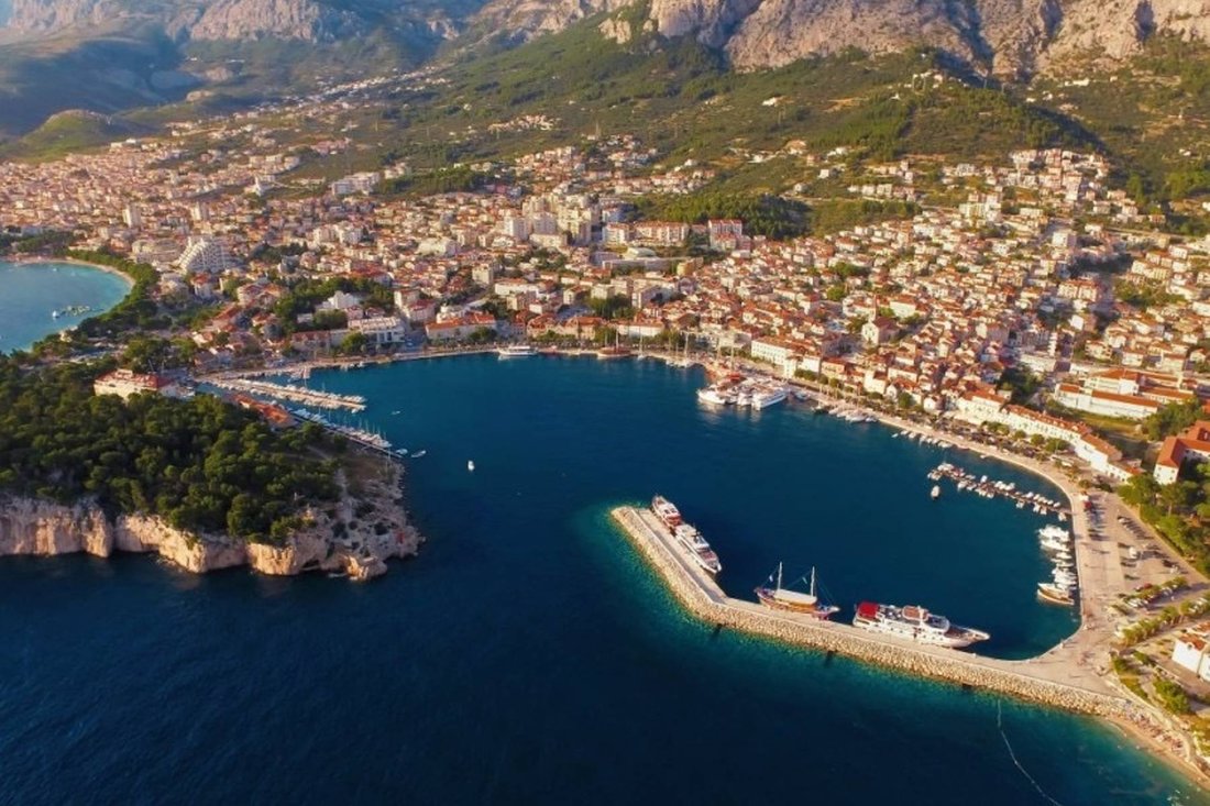 Makarska, Building Land With Sea In Makarska, Split Dalmatia County ...