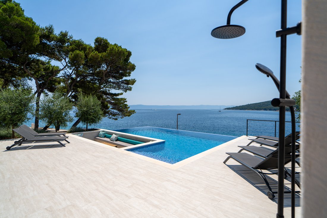 Magnificent New 1st Line Villa On In Sumartin, Split Dalmatia County ...