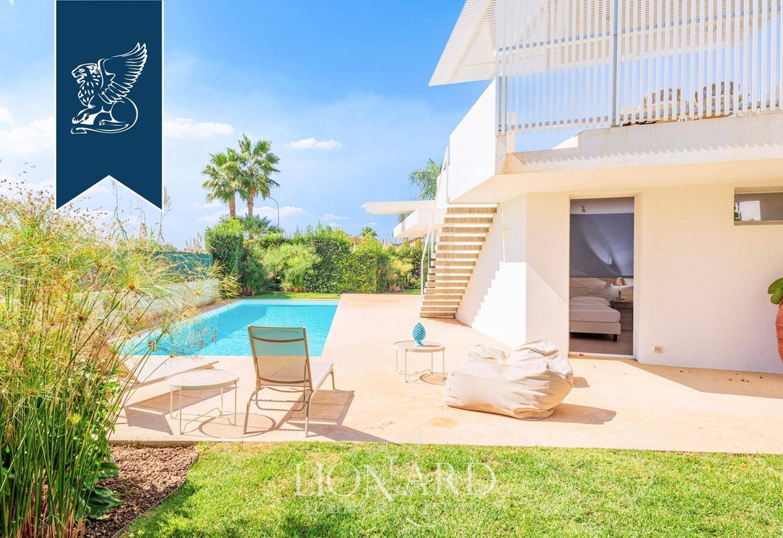 Complex Of Luxury Villas Overlooking In Marina Di Ragusa, Sicily, Italy ...