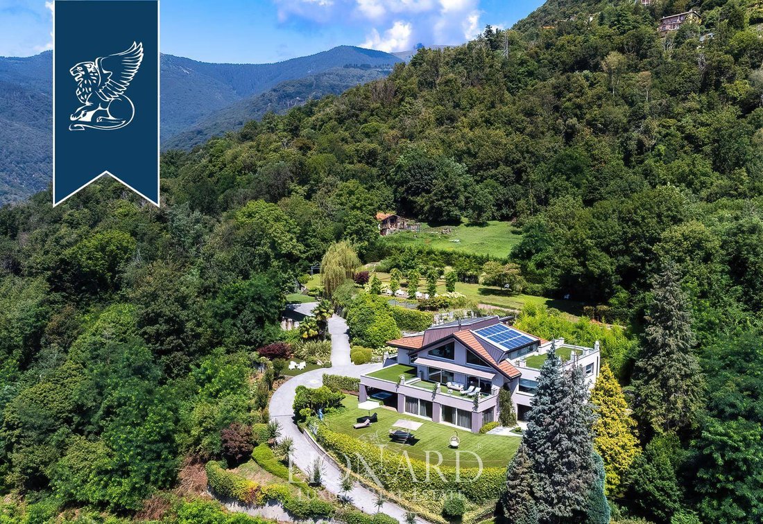 Ultramodern Villa For Sale By Lake Maggiore In Bee, Piedmont, Piedmont ...