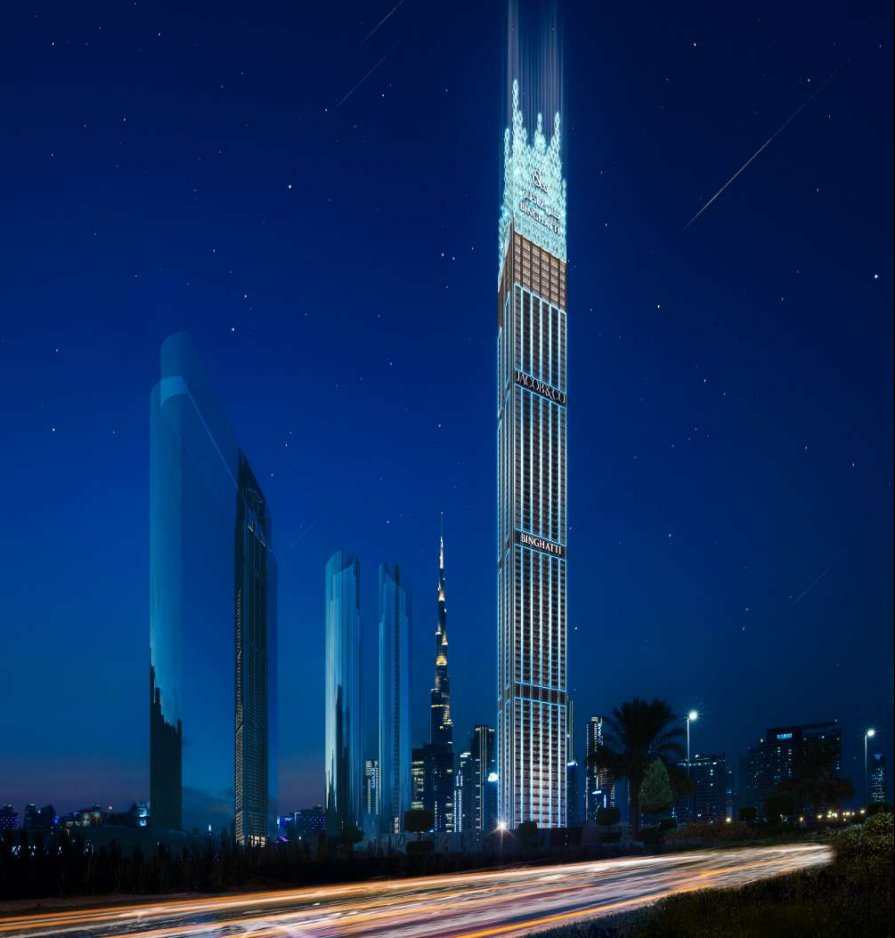 Burj Binghatti Jacob&Co Residences In Dubai, Dubai, United Arab ...