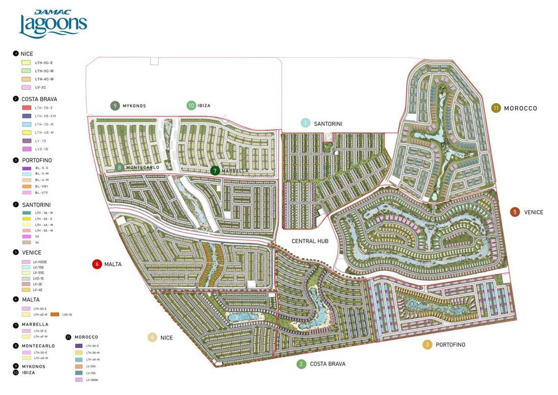 Luxury Apartments At Lagoons, Damac Lagoons, In Dubai, United Arab ...