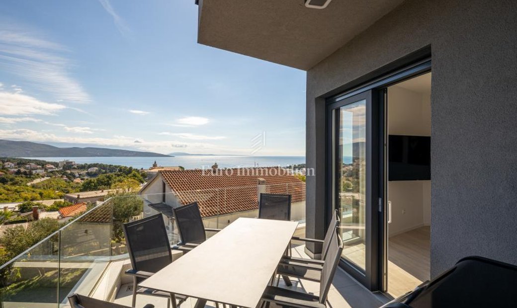 Krk Penthouse With Sea In Cedar Hill, Primorje Gorski Kotar County ...