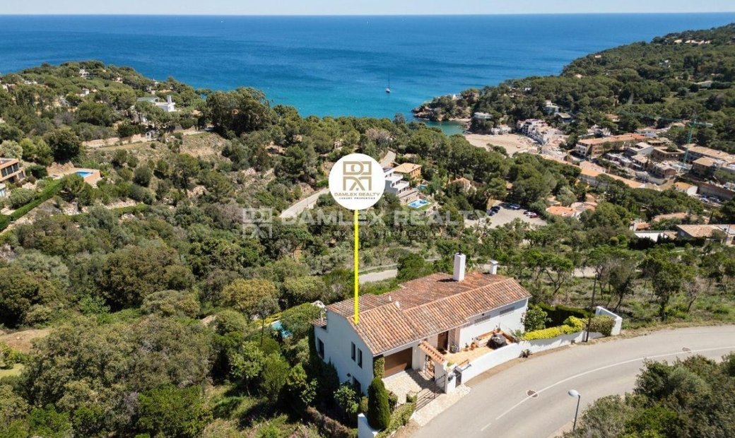 Villa With Pool And Panoramic Sea Views In Sa Riera In Begur, Catalonia ...