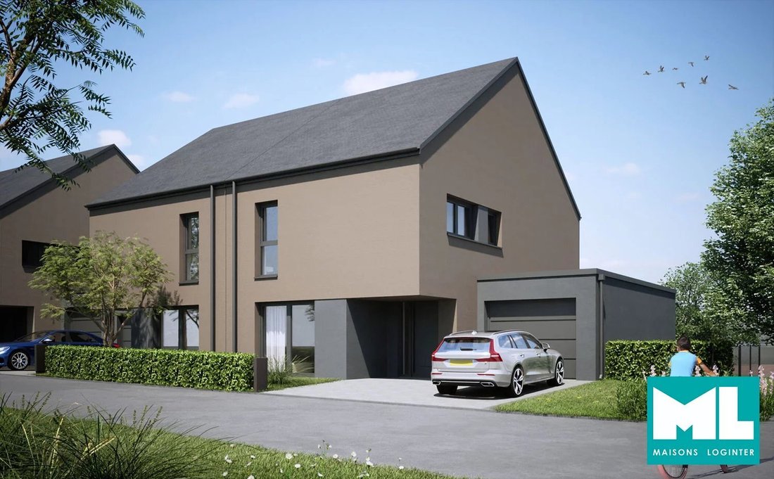 Semi Detached House With Garage Future In Dippach, Capellen, Luxembourg ...