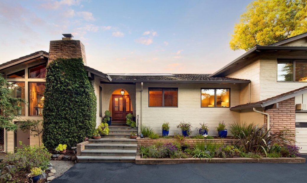 Ranch Style Home In A Verdant And In Mountain View, California, United ...