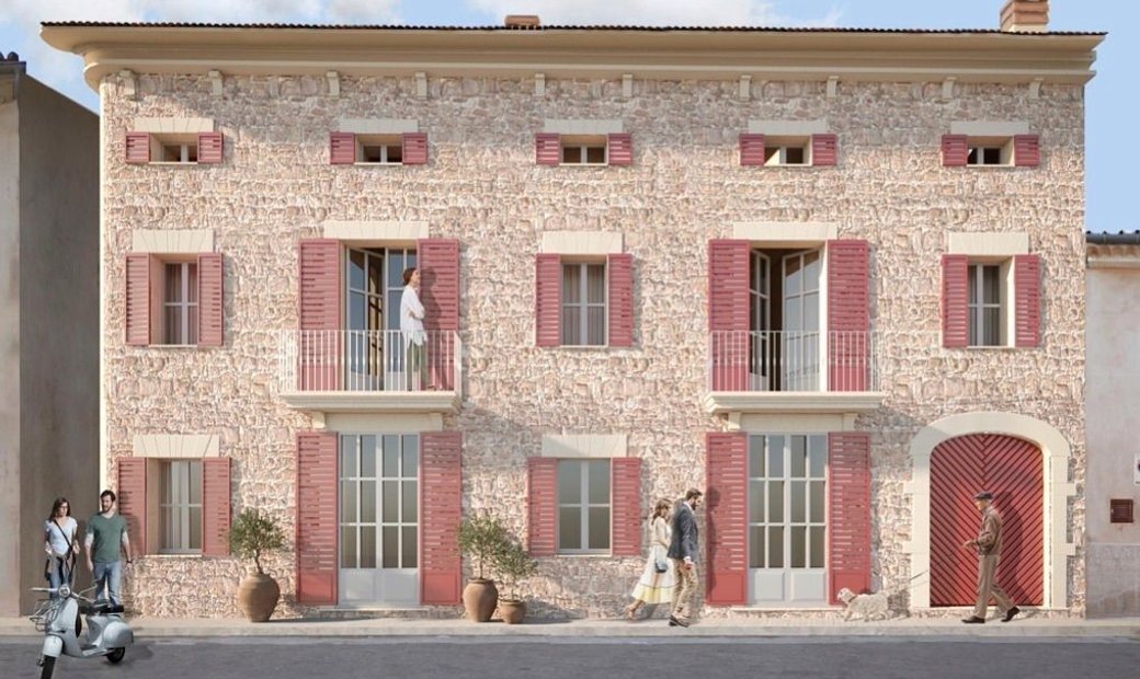 Historical Building In Santa In Santa Maria Del Camí, Balearic Islands ...