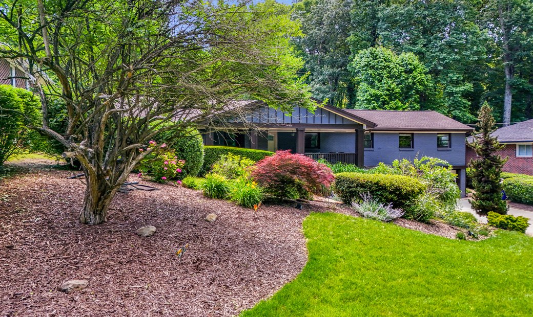 Painted Brick Ranch With Beautiful In Decatur, Georgia, United States ...