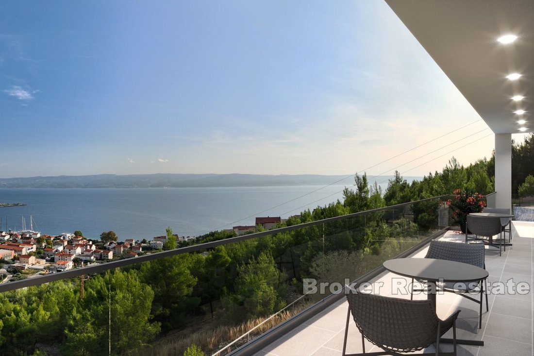 Modern Newly Built Villa With Sea View In Omiš, Split Dalmatia County ...
