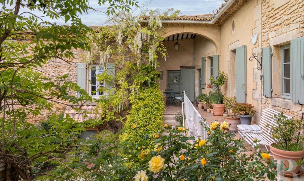 An Old Farmhouse In A Hamlet, With Courtyards, A In Sabran, Occitanie ...