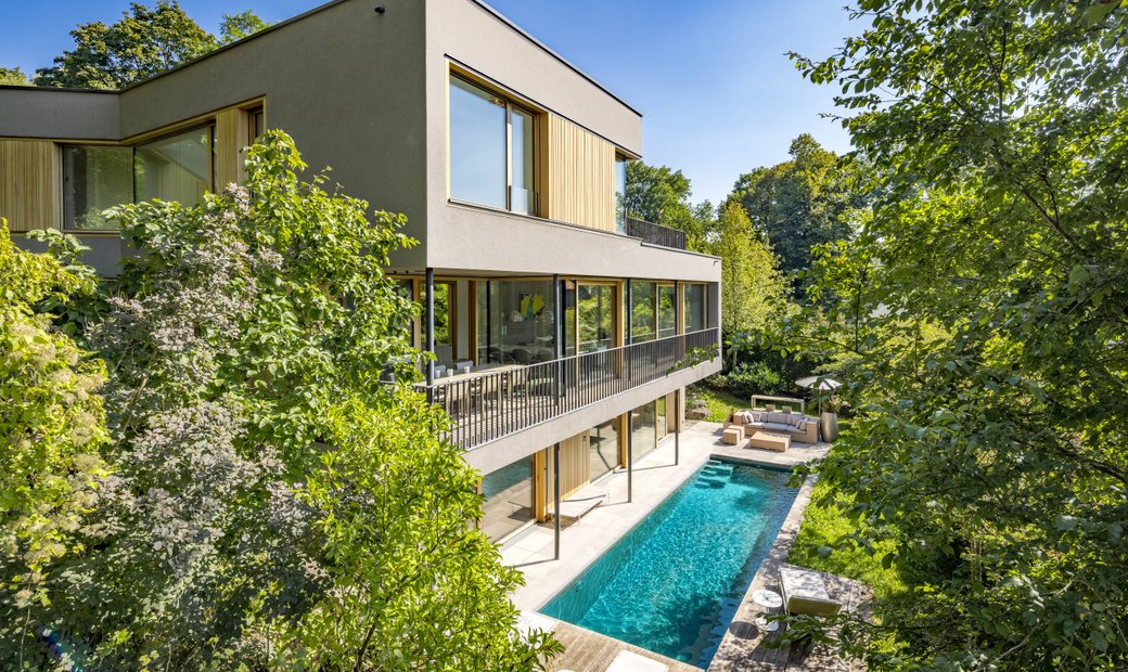 Architect's Villa With High Class Aesthetics, Spa In Munich, Bavaria ...