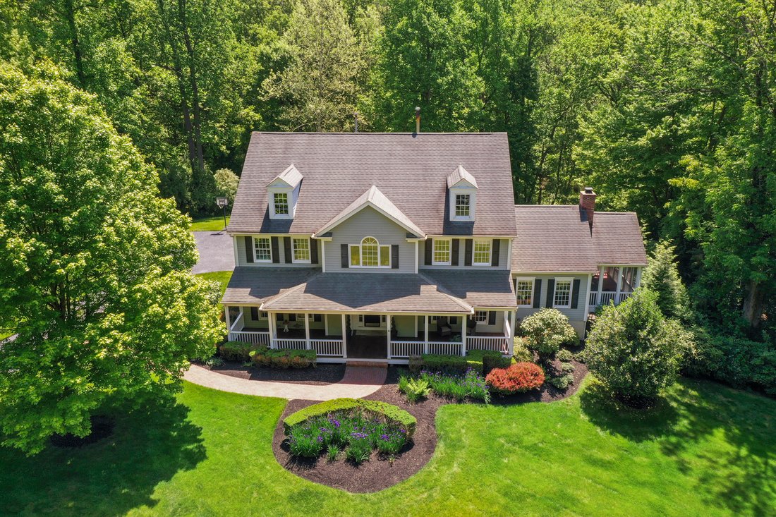 Impeccable Front Porch Colonial In In Mendham, New Jersey, United ...