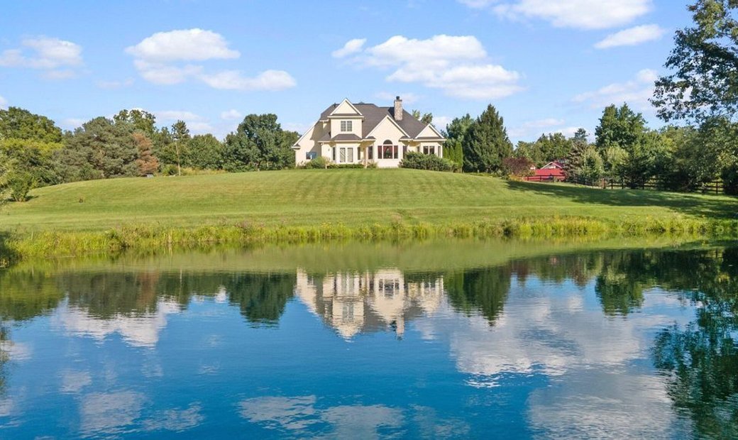 Custom Built Country Retreat With Pond In Chelsea, Michigan, United ...