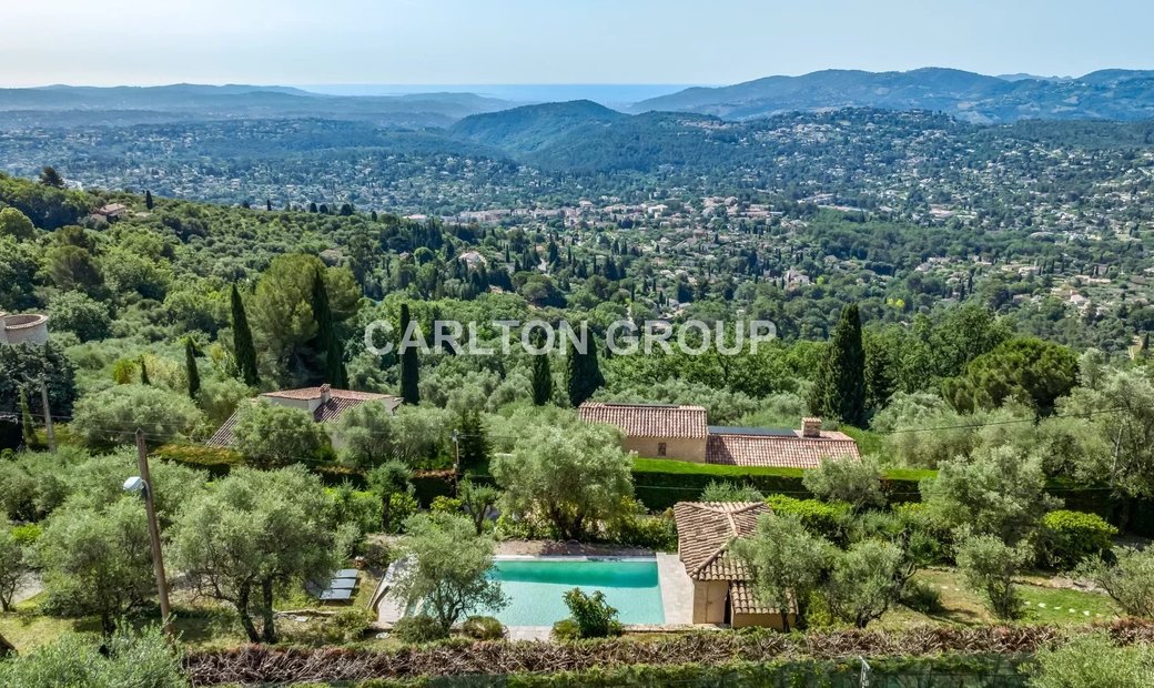 Stone Villa With Panoramic View In Cabris, Provence Alpes Côte D'azur ...