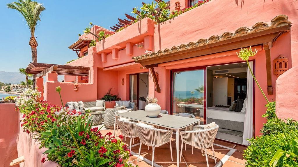 Frontline Apartment In Cabo Bermejo In Estepona, Andalusia, Spain For ...