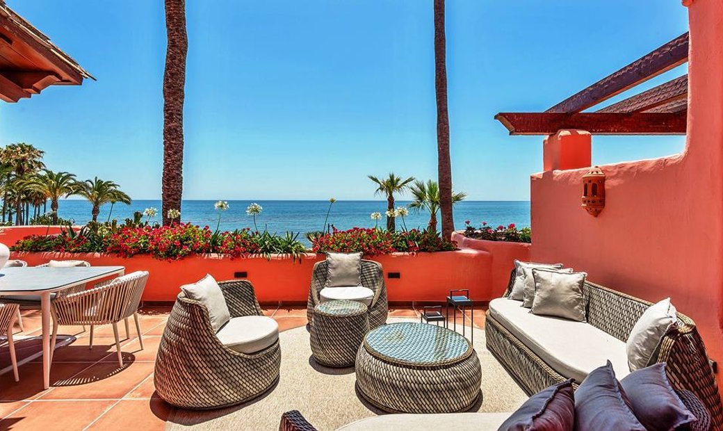 Frontline Apartment In Cabo Bermejo In Estepona, Andalusia, Spain For ...