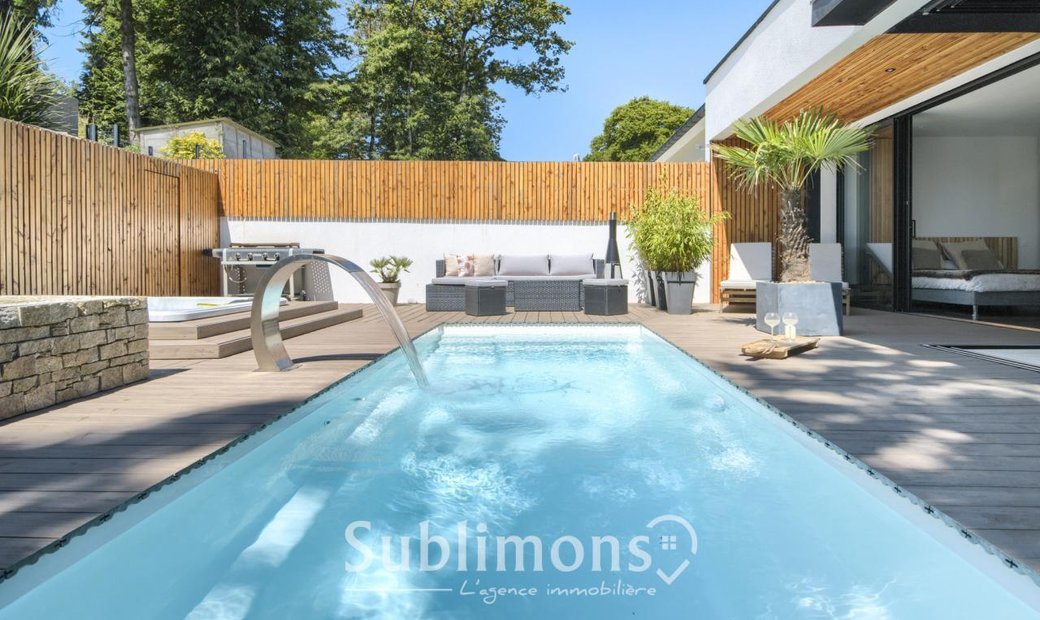 Maison D'architecte Piscine Spa 150m2 In Liffré, Brittany, France For ...
