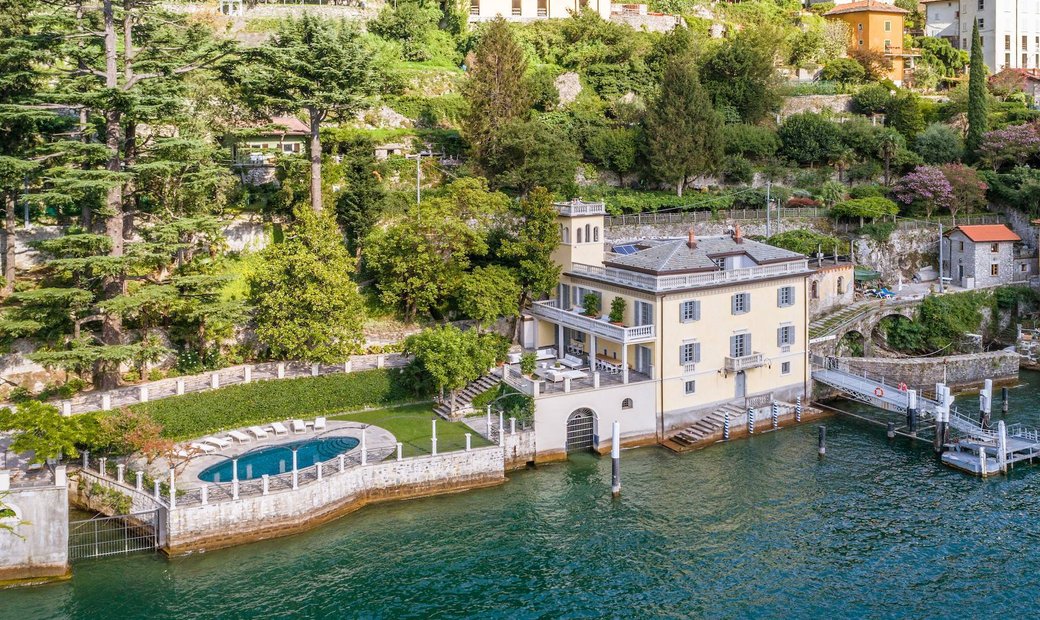 Villa Colombo On The Shore Of Lake Como In Como, Lombardy, Italy For ...