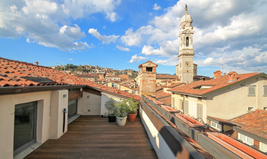 Bergamo Center Prestigious Panoramic Penthouse With In Bergamo ...