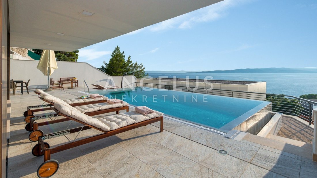 Makarska Riviera Luxury Villa In Baška Voda, Split Dalmatia County ...
