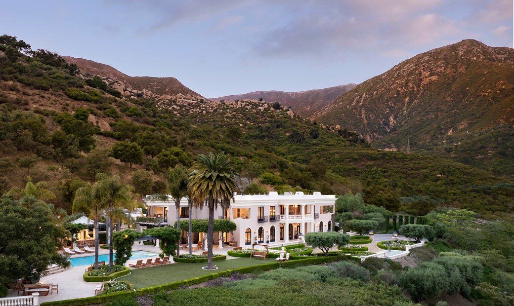 Vistas Inigualables De La Costa Desde En Montecito, California, Estados ...