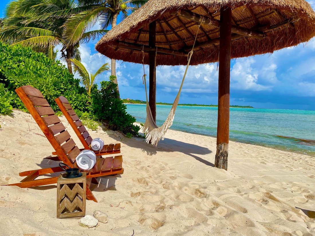 Beach Front Villa At Bahia Soliman In Tulum, Quintana Roo, Mexico For ...